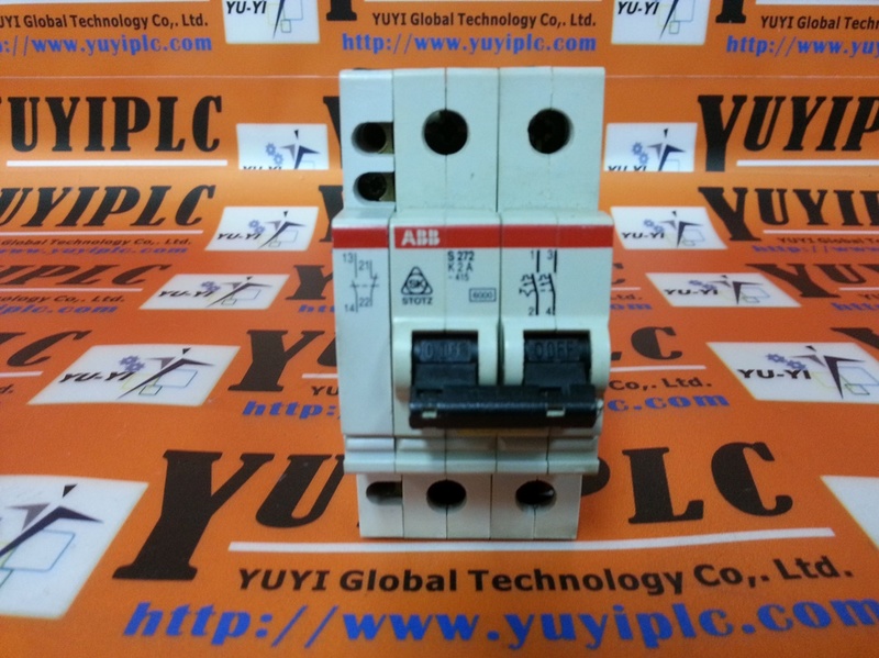 ABB S 272 K 2 A S272 K2A CIRCUIT BREAKER - PLC DCS SERVO Control MOTOR POWER SUPPLY IPC ROBOT